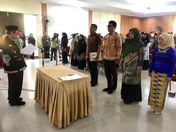 Sebanyak 128 Pejabat Fungsional dan Struktural Pemprov Riau Dilantik